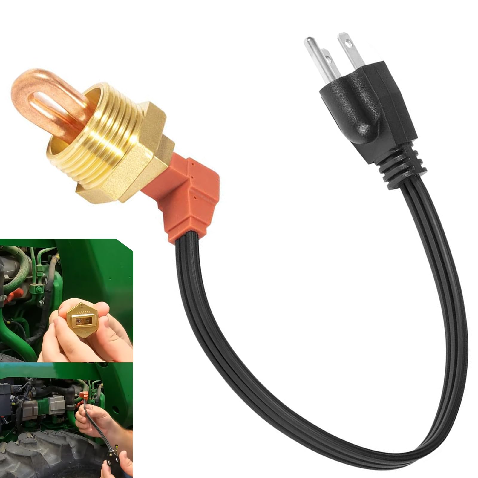 Amazon.com: YMT Engine Block Coolant Heater Kit Replace AR87167 Compatible with John Deere 1025R ...