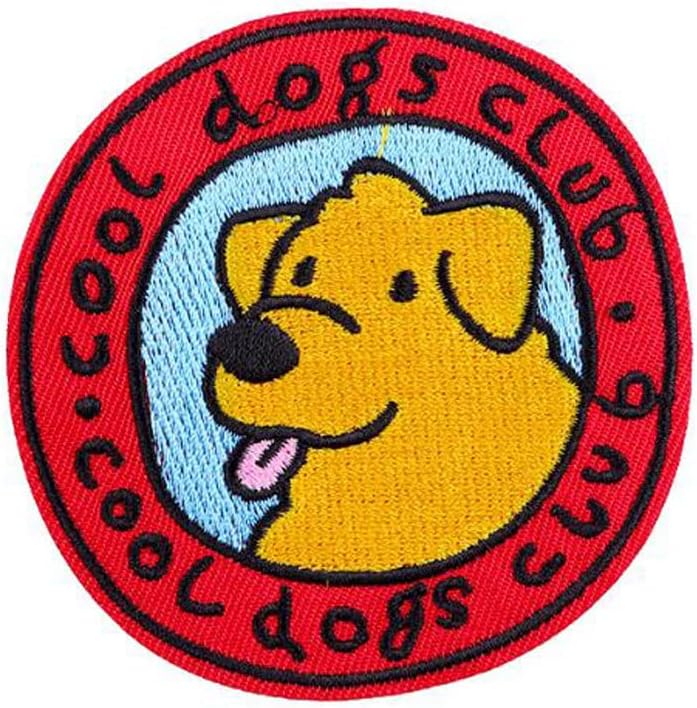 Amazon.com: ulricar Cool Dogs Club Patch Cartoon Animal Embroidery Cute ...