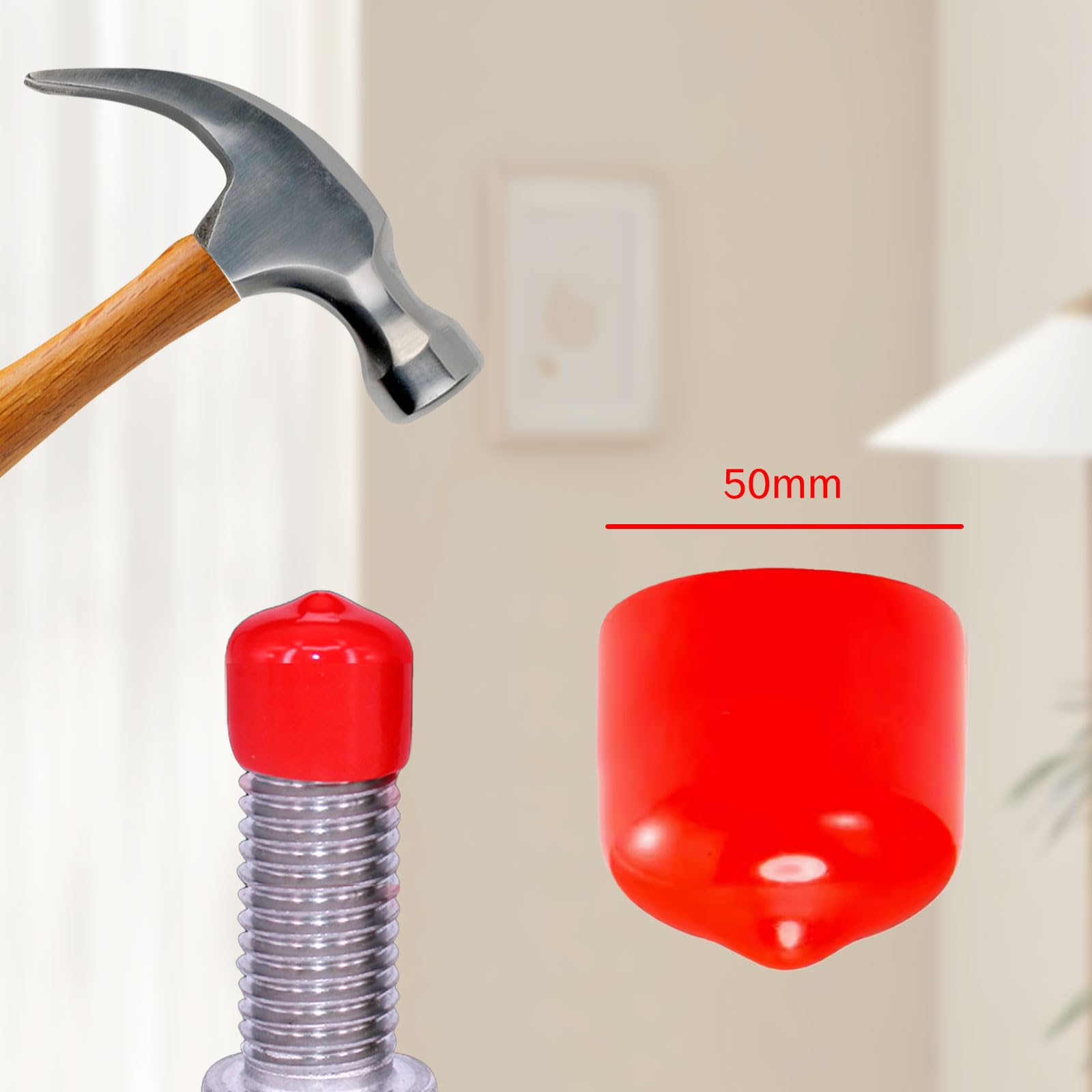 Snapklik.com : YAFIYGI Rubber Pipe Cap End Caps 2 Inch Round Black ...