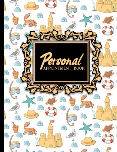 Buy Personal Appointment Book - Cute Beach Cover: 2 Columns Book Online ...