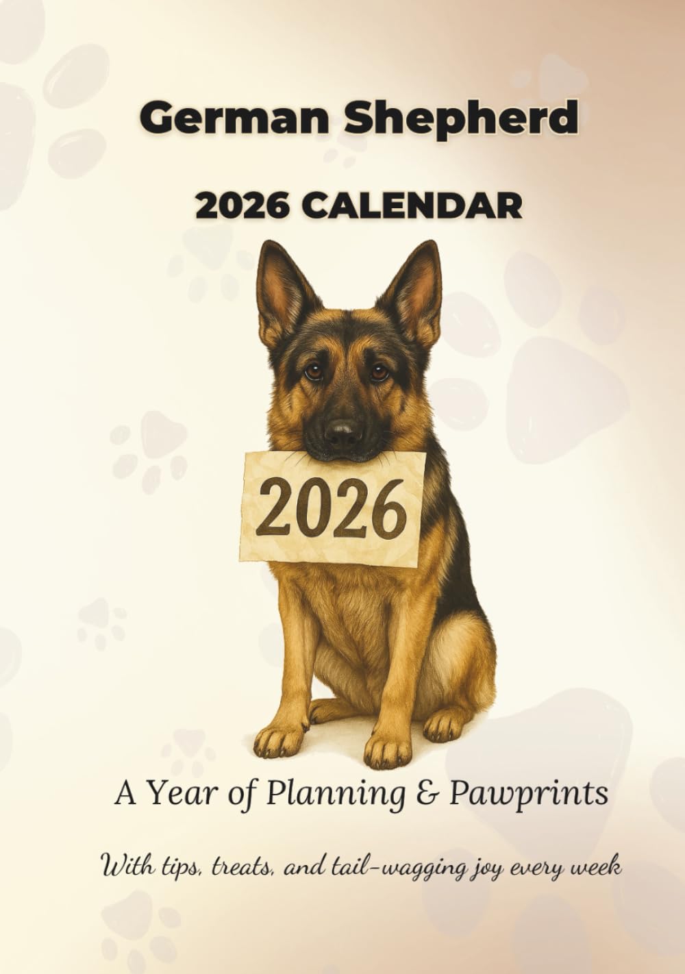 German Shepherd 2026 Calendar: A Year of Planning & Pawprints With Tips ...