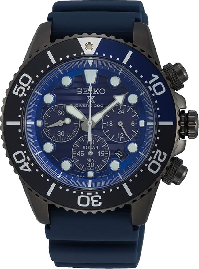 Amazon.co.jp: SEIKO 腕時計 メンズ SSC701P1 プロスペックス PROSPEX ソーラー充電式 ブルー ネイビーm ...