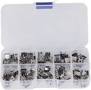 100Pcs Type C USB Female Plug Connector Jack Solder Repair Replacement ...