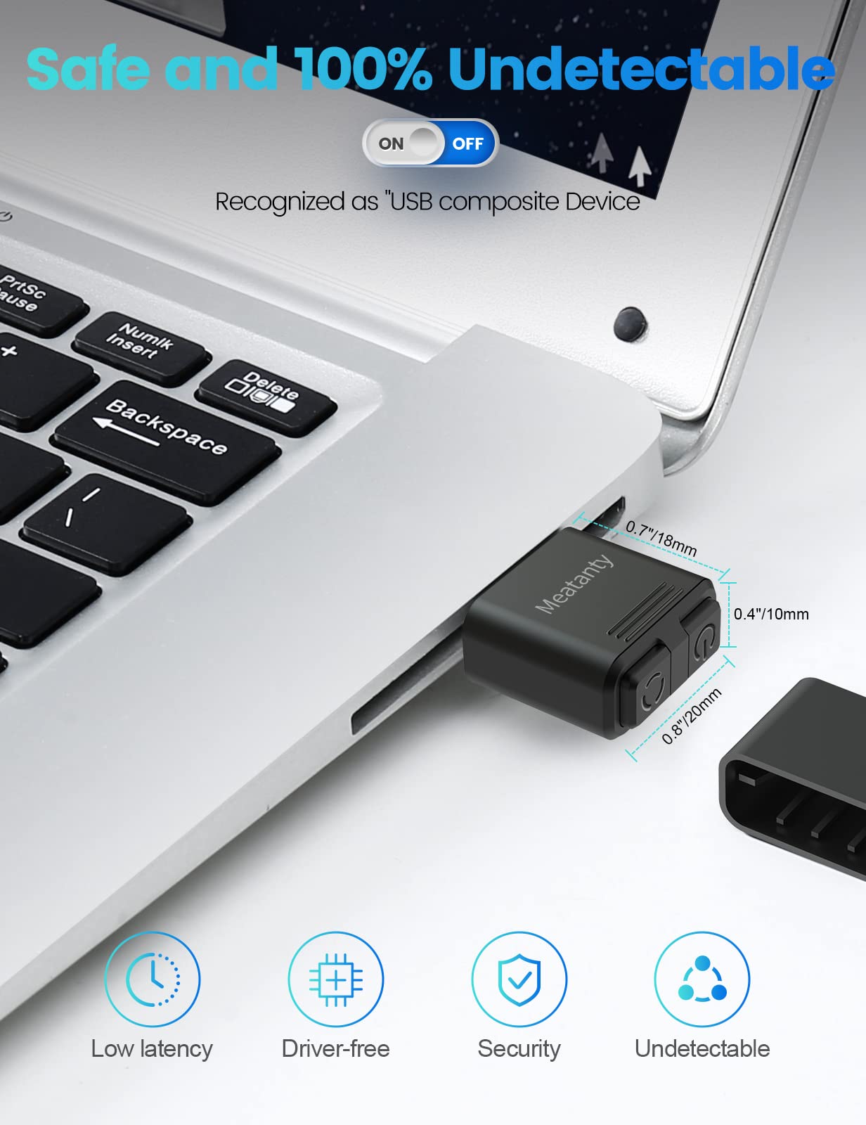 Snapklik.com : Meatanty Tiny USB Mouse Jiggler, Undetectable Mouse ...