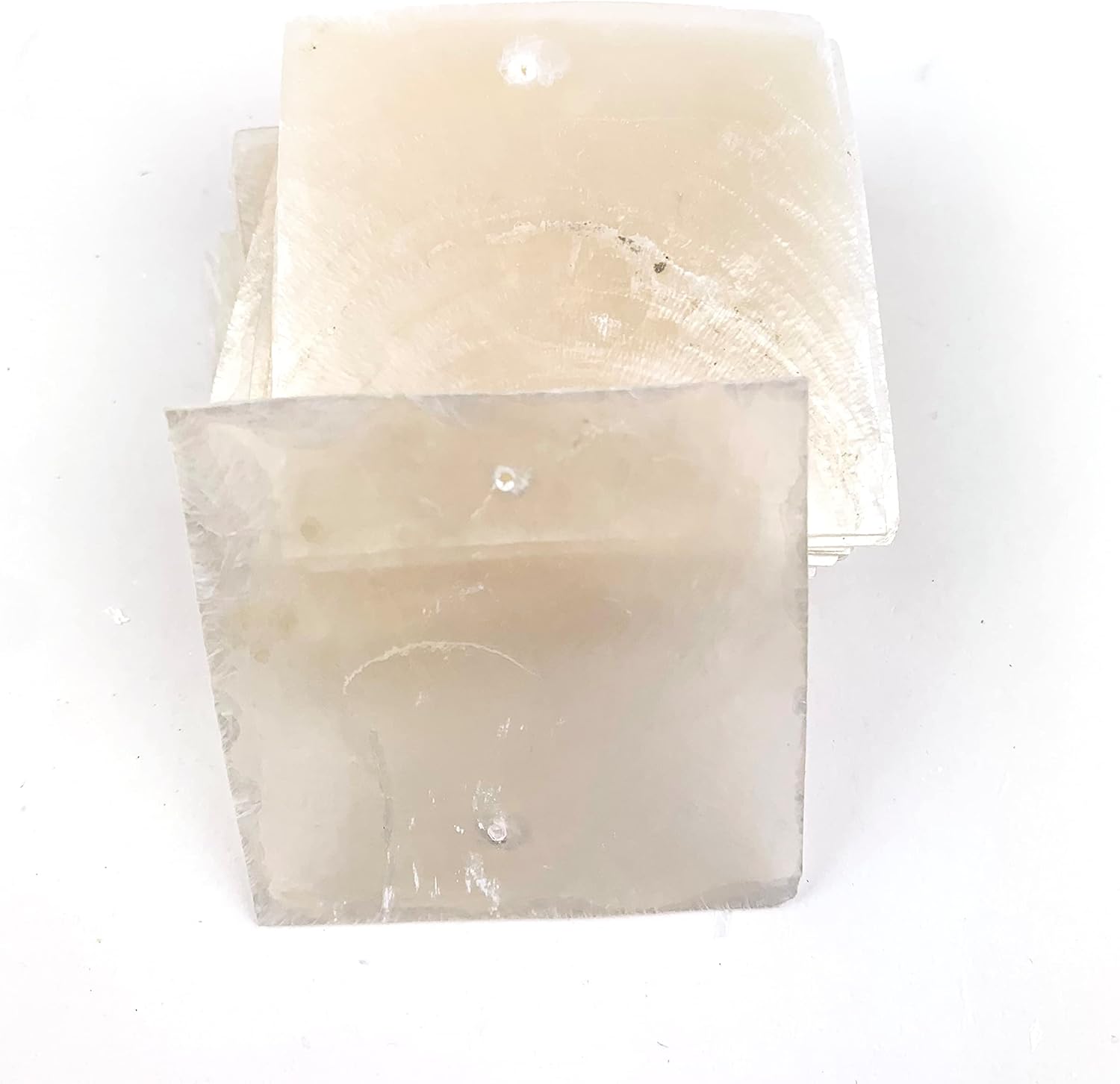 Amazon.com : Heyiwell 20 PC Natural Capiz Shell Square Shells with Two ...