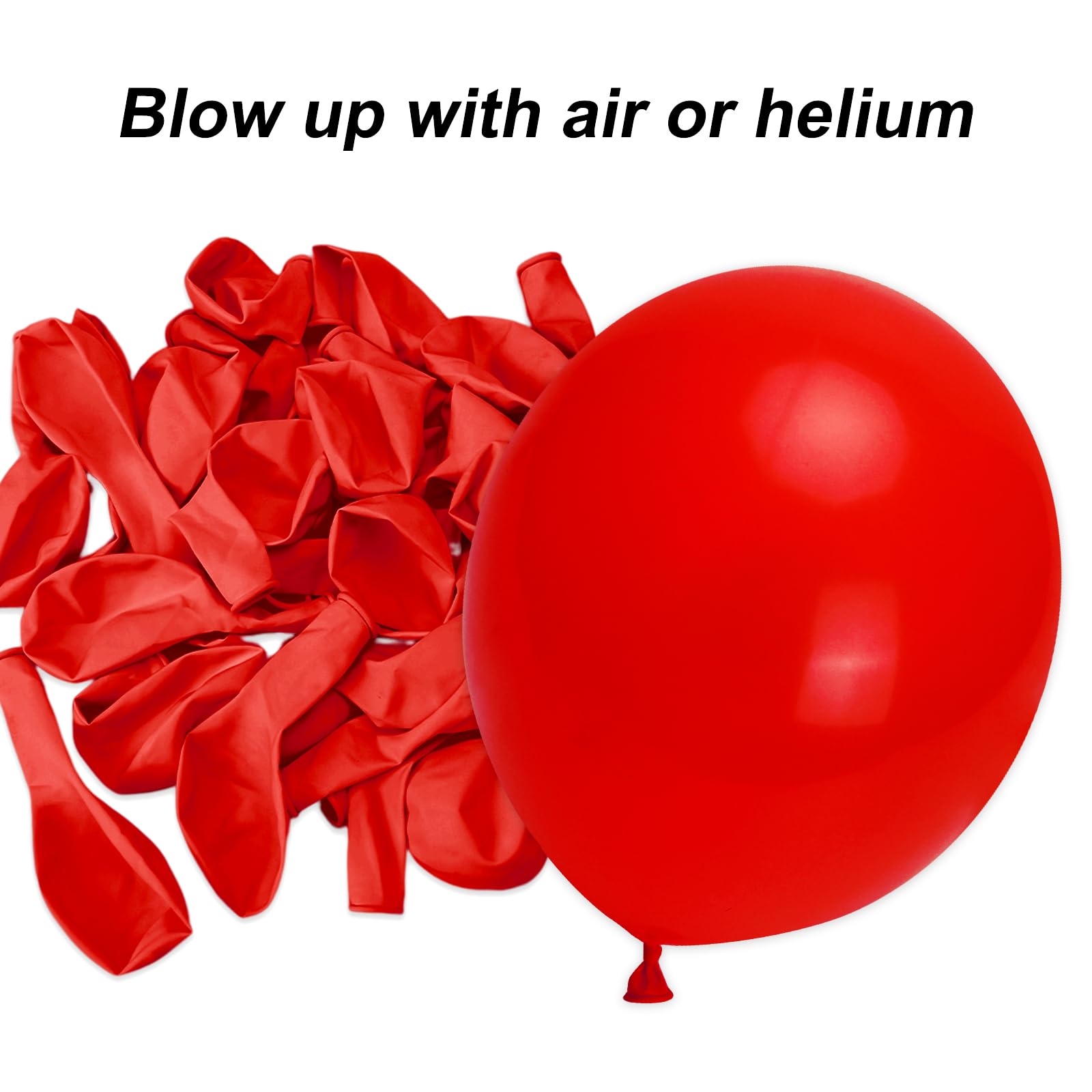 Snapklik.com : RUBFAC Red Balloons, 120pcs 5 Inch Red Balloons, Thicker ...