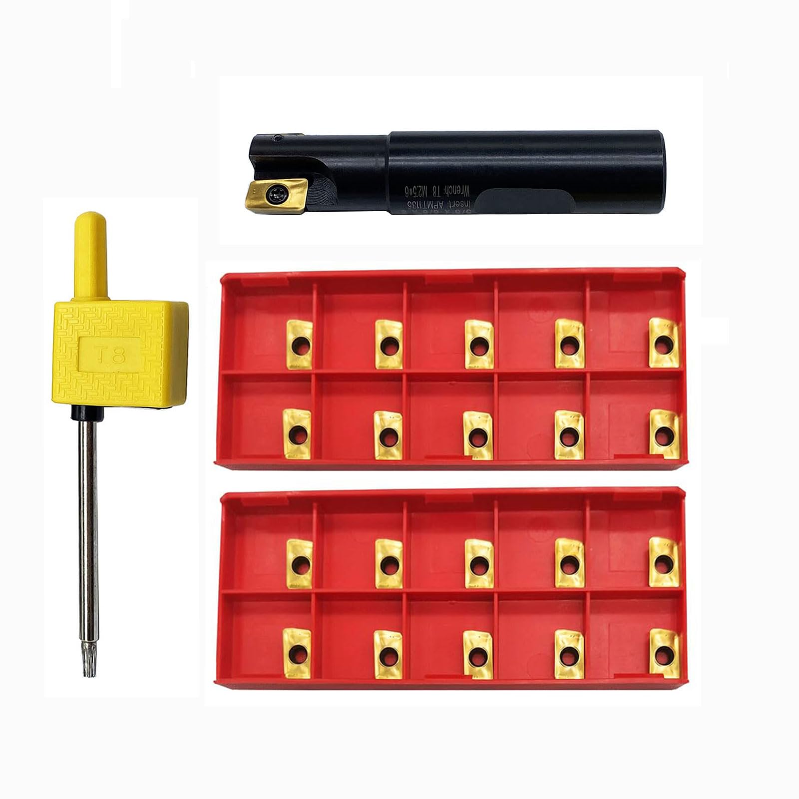 GBJ 90 Degrees Square Shoulder Indexable End Mill Face Milling Arbor ...