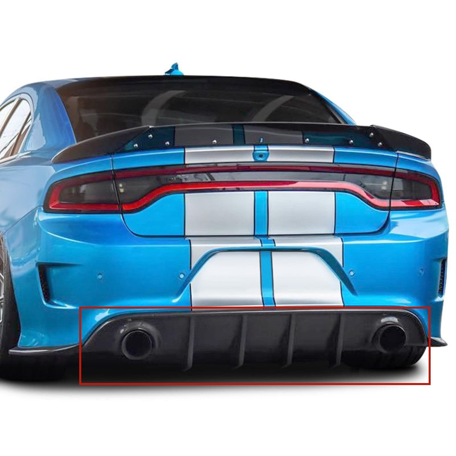 Buy Rear Diffuser Compatible with 2015-2022 Dodge Charger SRT/Scat Pack ...