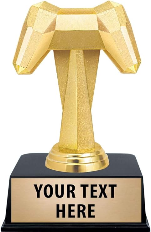 Amazon.com : Crown Awards Gaming Trophies, 6" Gold Video Games ...