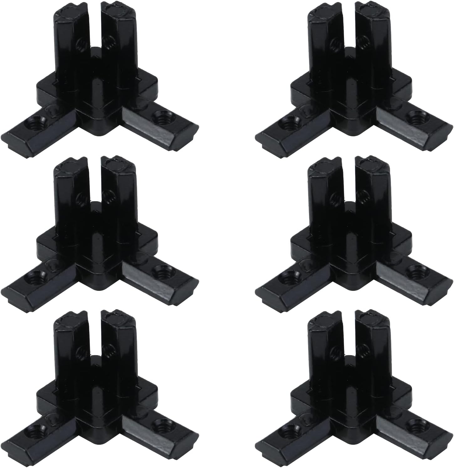 Amazon.com: Semetall 6Pcs 3-Way End Corner Bracket Connectors for ...