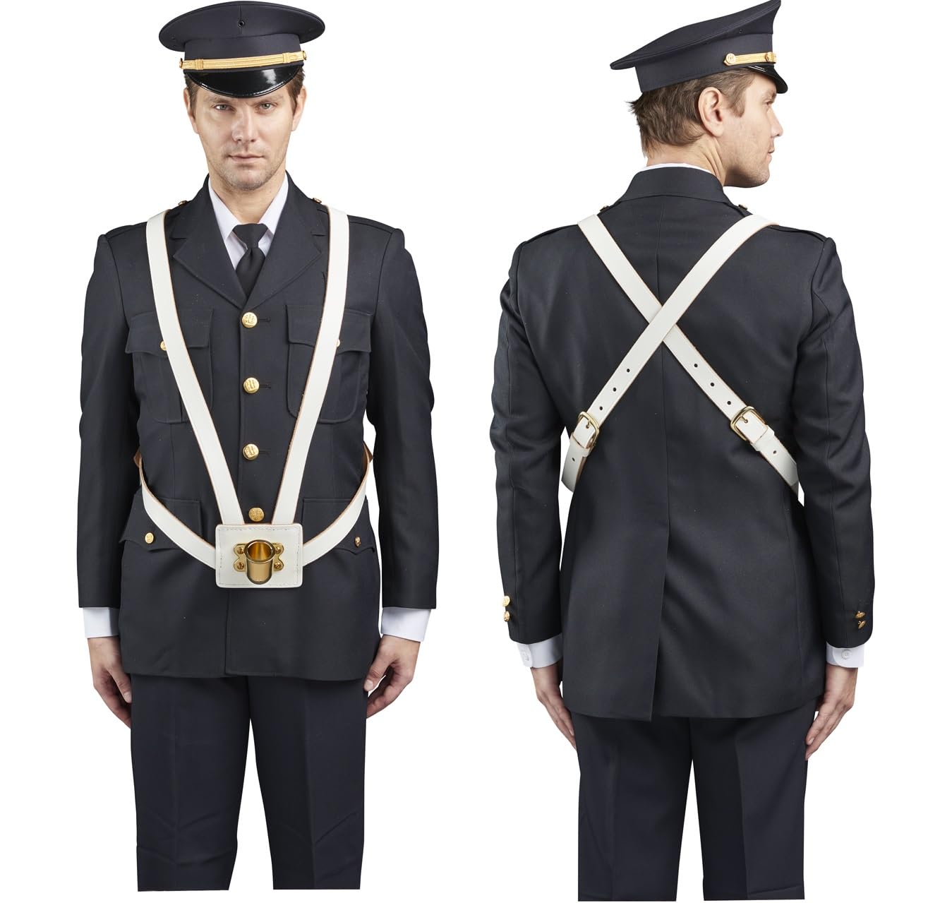 Snapklik.com : Double Strap Honor Guard Parade Flag Carrier Sling ...