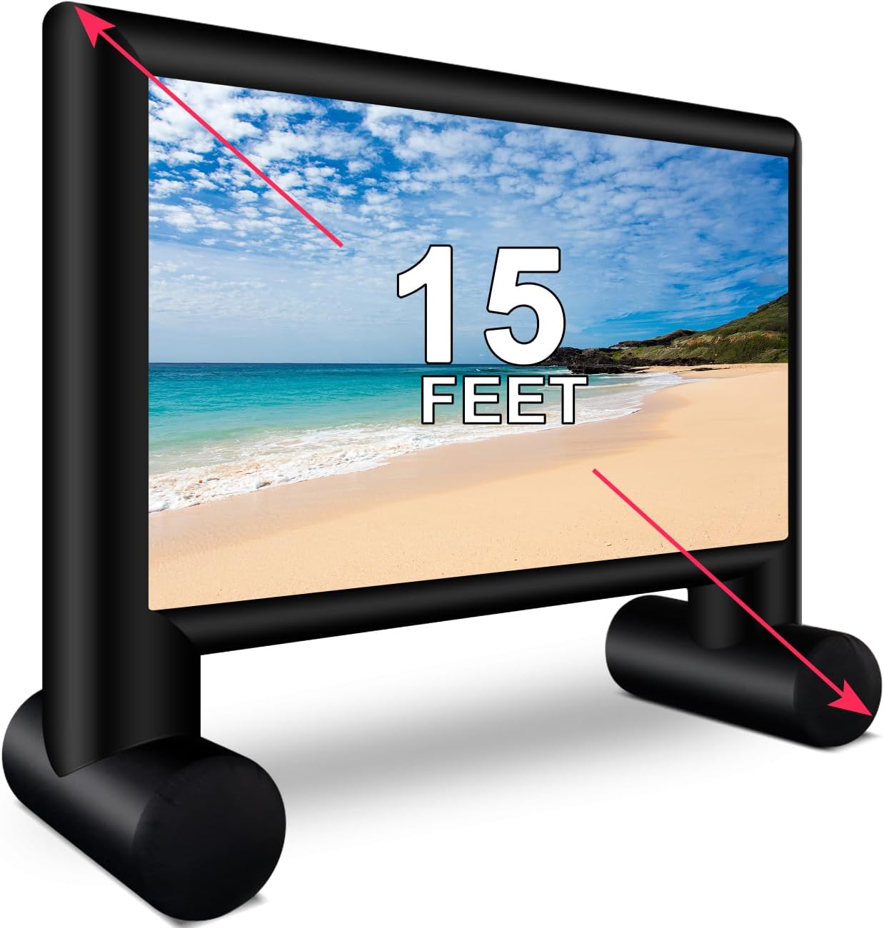 Amazon.com: Inflatable Projector Screen for Outside 15ft Blow Up Movie ...