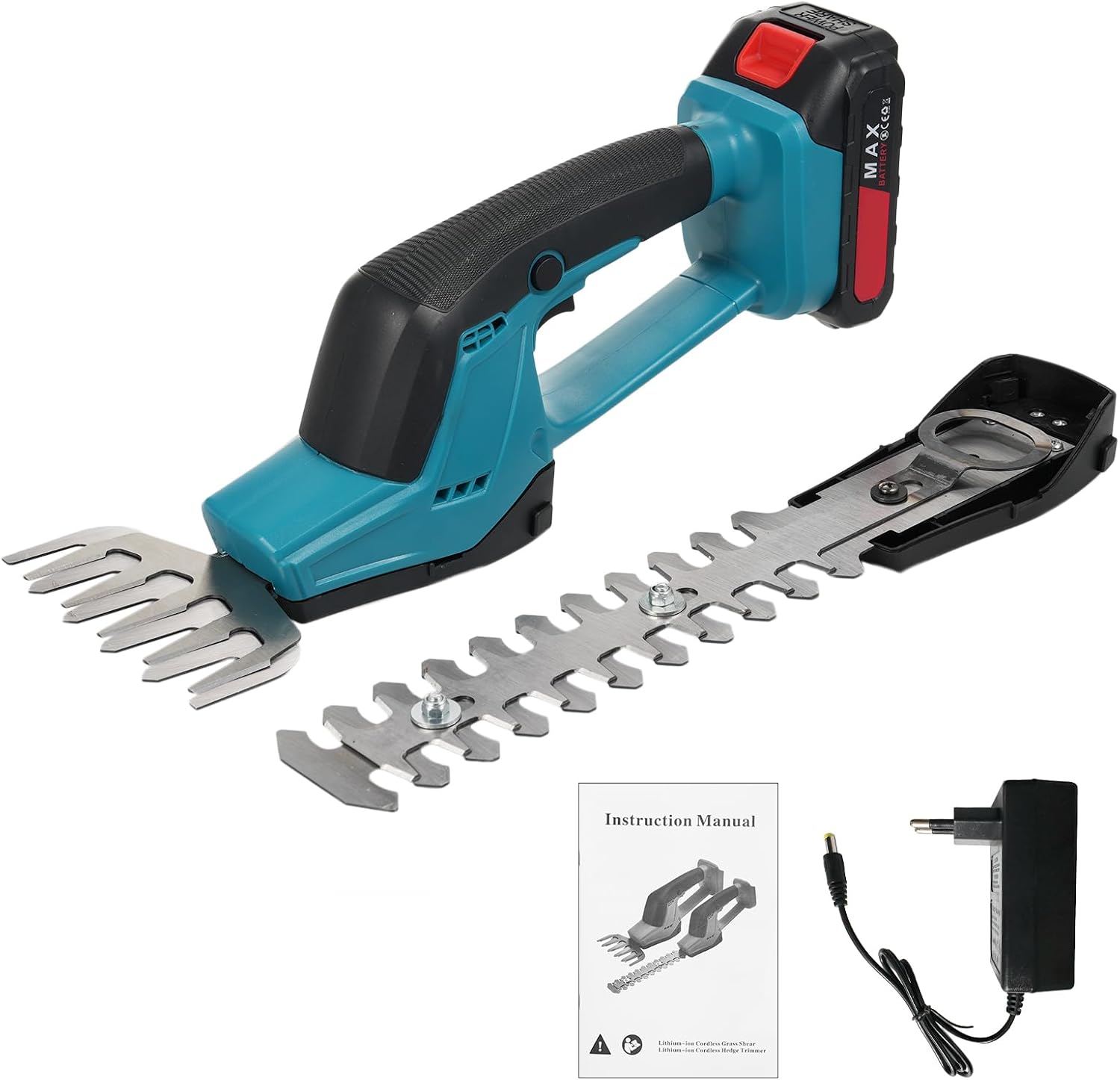 Lithium Cordless Hedge Trimmer Handheld Dual-Purpose Hedge Trimmer 21V ...