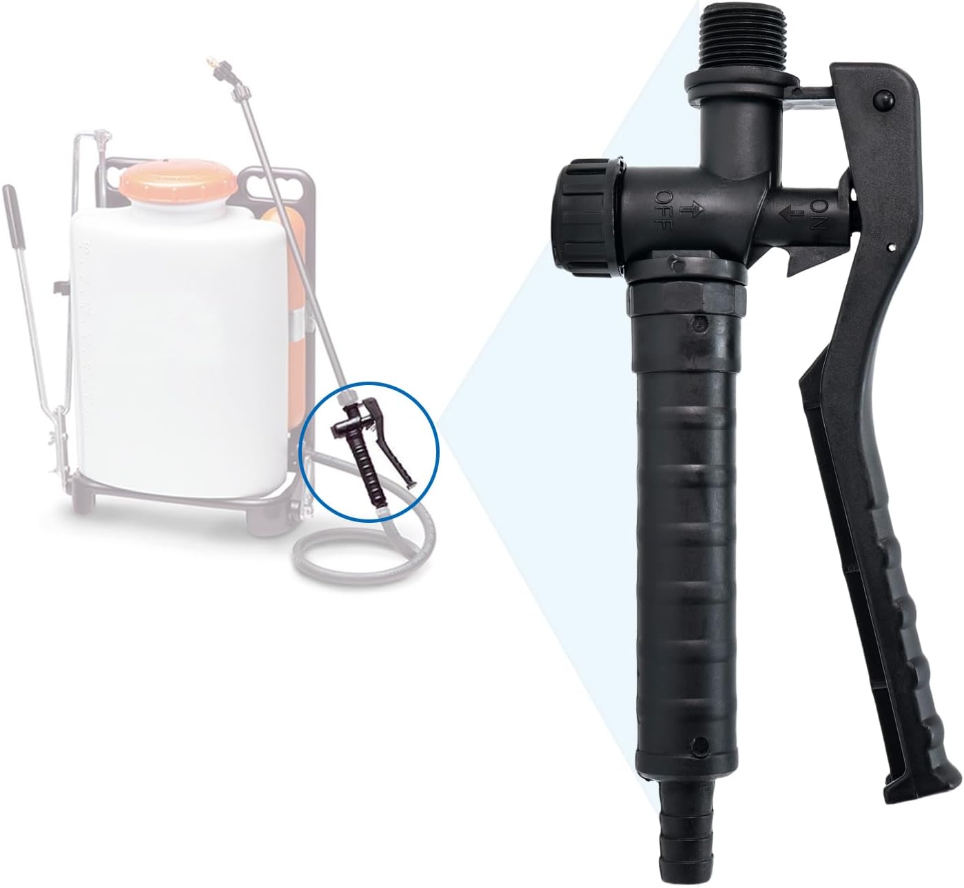 Amazon.com : Garden Backpack Sprayer Hand Spray Gun Parts 4247-500-1300 ...