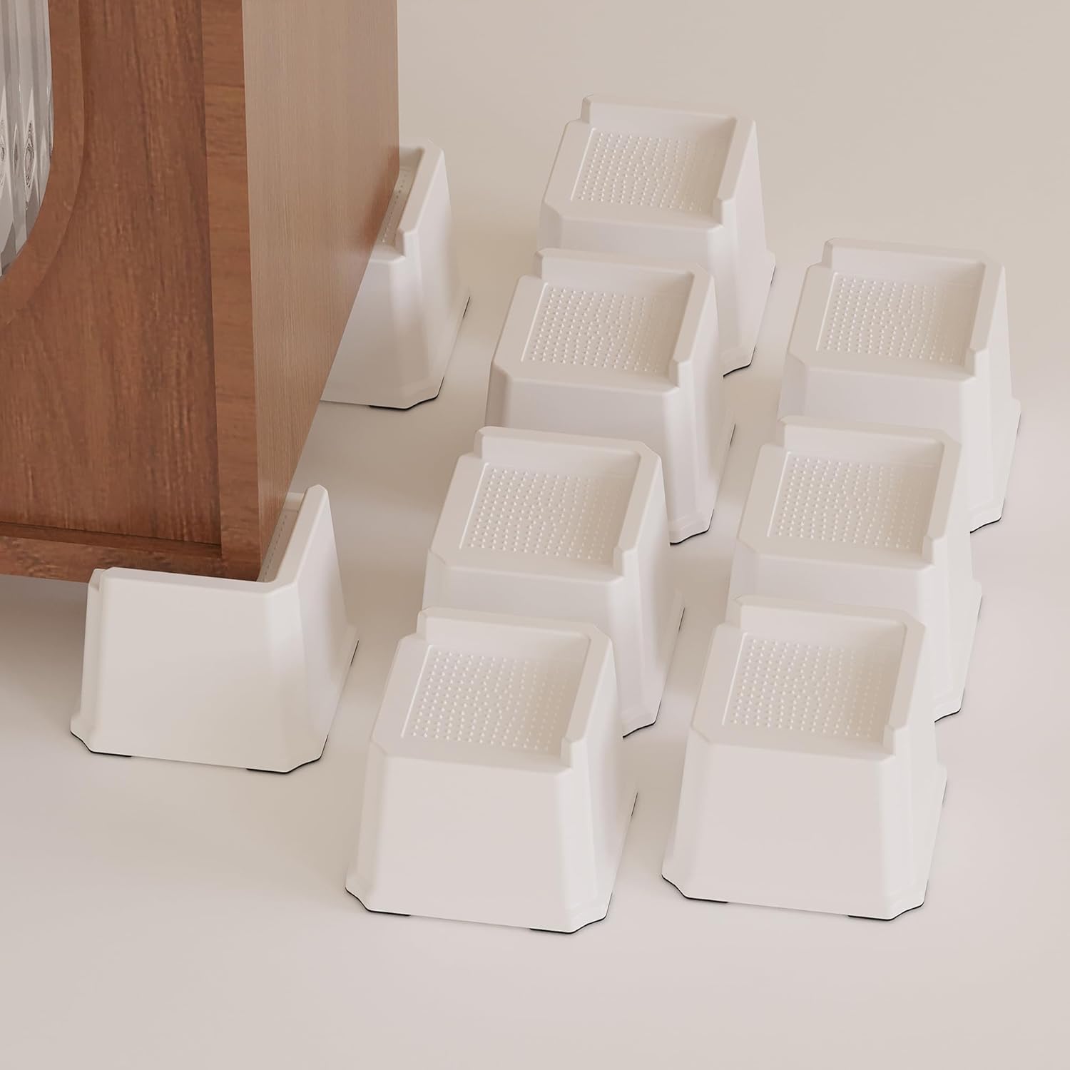 Amazon.com: Ahasolid Bed Risers 3 Inch Heavy Duty, L Shape Furniture ...