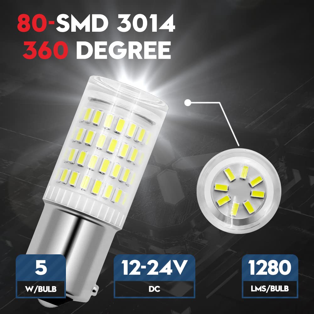 Snapklik.com : VEHICODE 1156 1141 LED Bulb RV Interior Daylight White ...