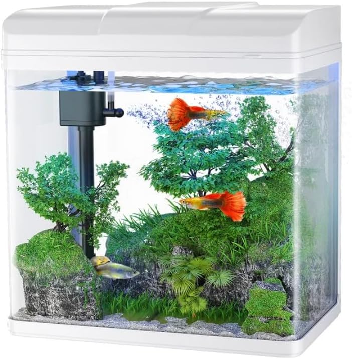 21L, 38L, 54L & 87L Aquarium Fish Tank with Built-In LED Lighting ...