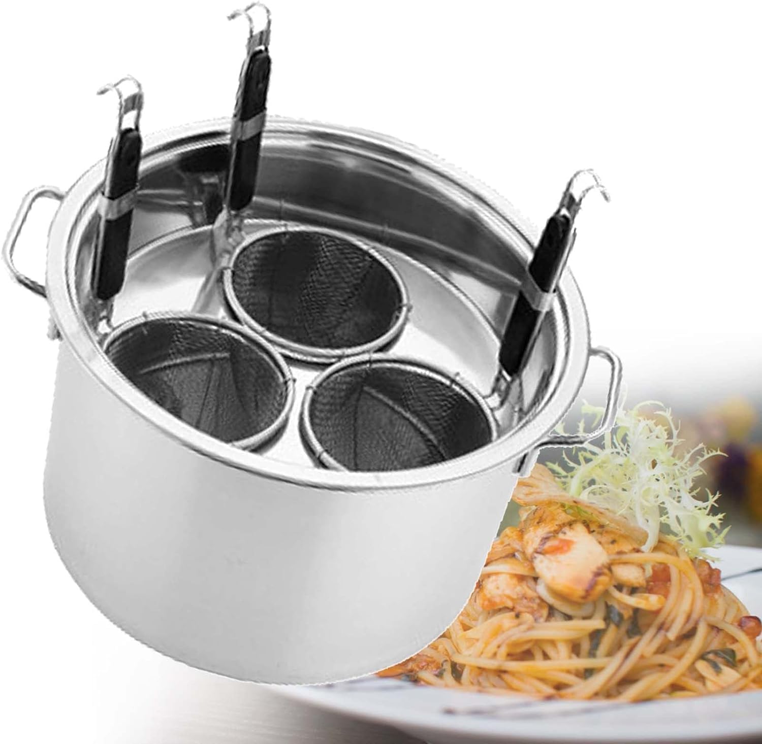 Amazon.com: BINGWANG Pasta Pots Stainless Steel Noodle Cooking Pot ...