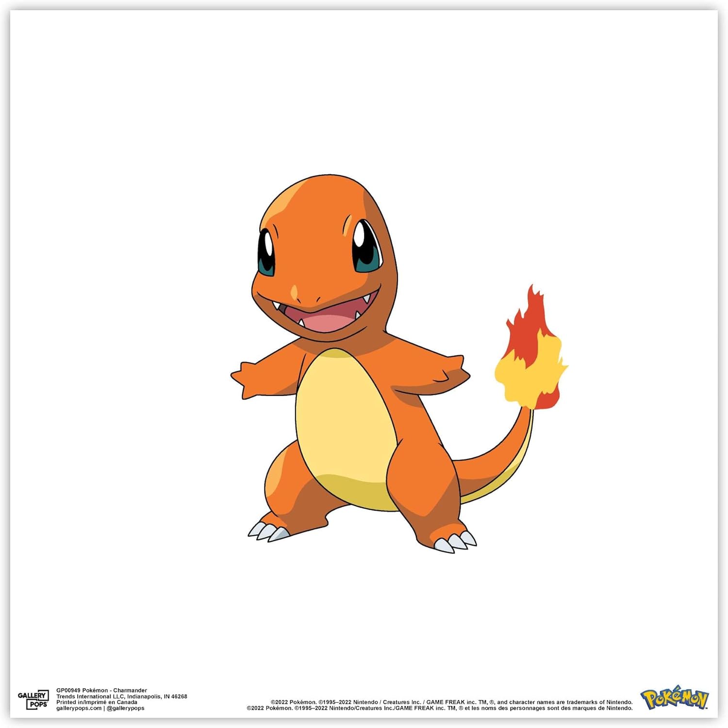 Amazon.com: Trends International Gallery Pops Pokemon - Charmander Wall ...