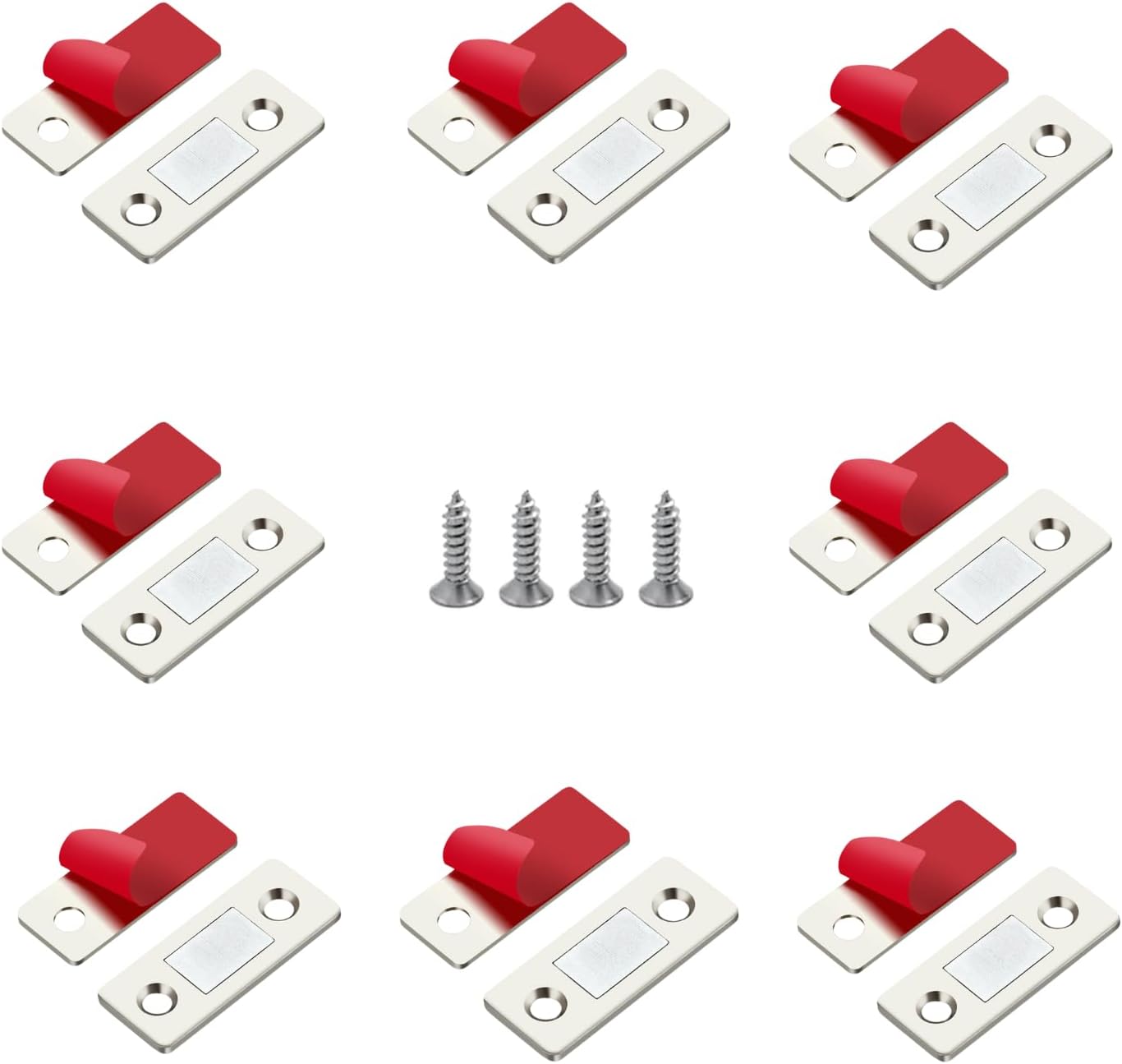 Magnetic Door Catch AOSITE 4 Pack White Kitchen Cabinet Magnets for ...