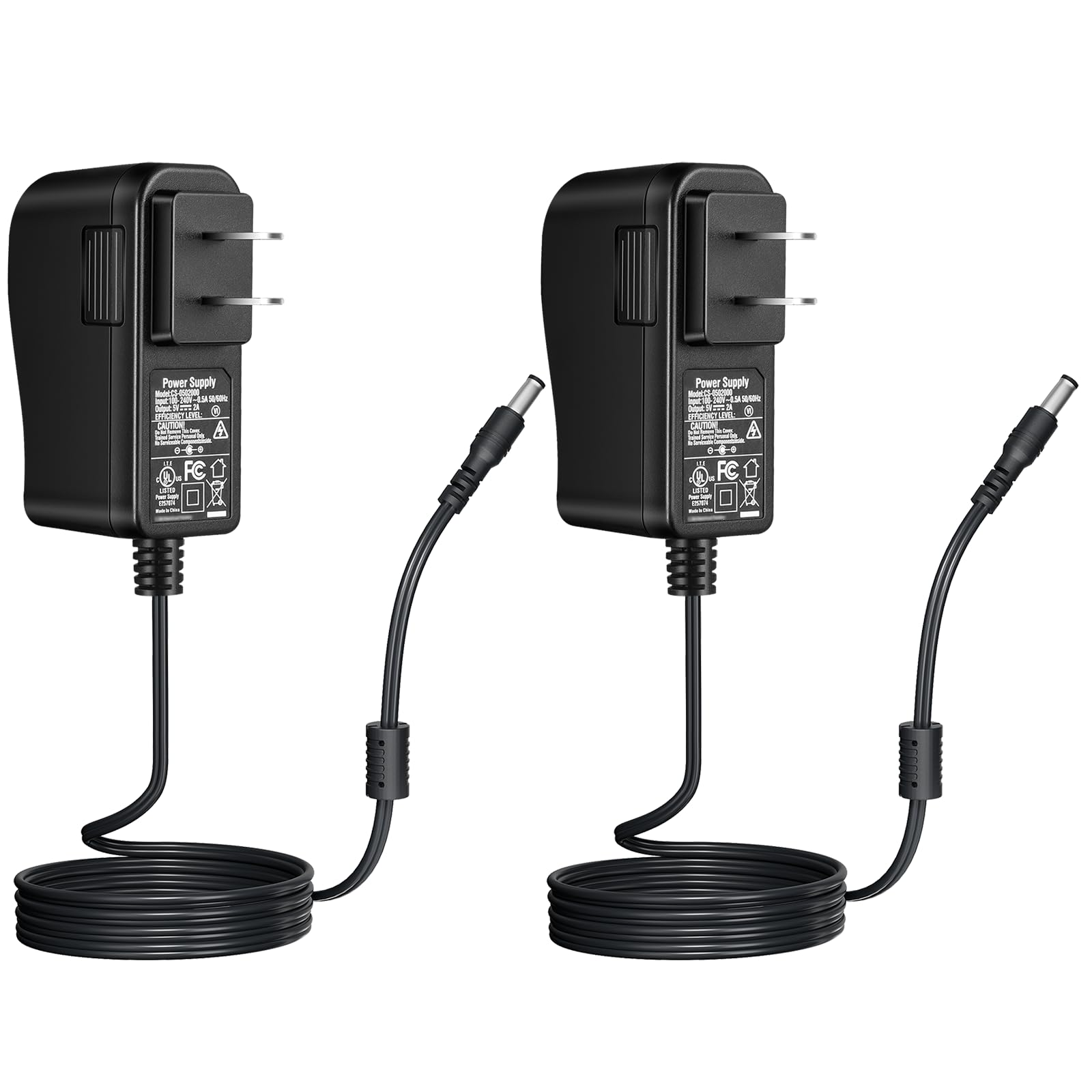 Amazon.com: Security-01 2-Pack AC to DC 5V 2A 2000mA Power Supply ...