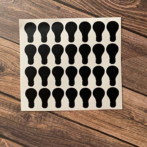 Amazon.com: Light Bulb Decal, Light Bulb Vinyl Decal, Light Bulb ...