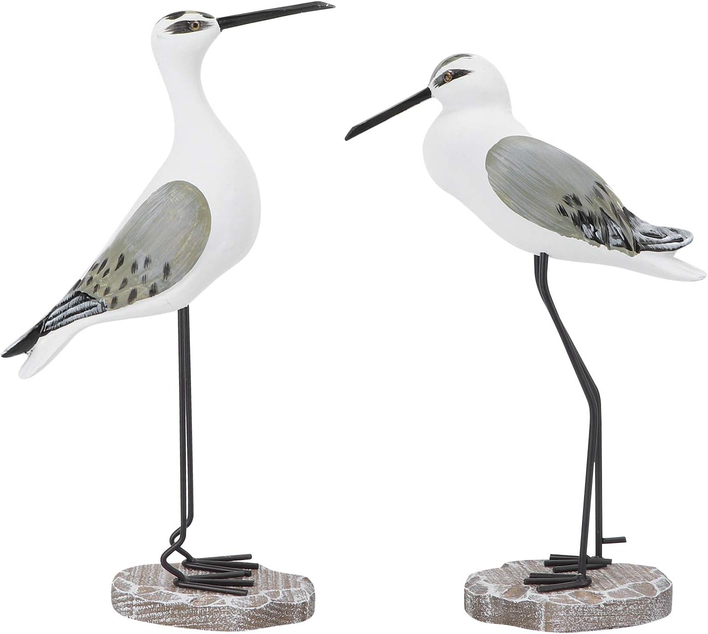 Amazon.com: HEALLILY Decor 2pcs Coastal Decor Wooden Seagull Figurine ...