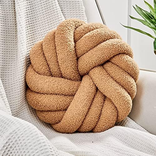 Amazon.com: Uvvyui Knot Pillows, 14 Inch Decorative Throw Pillows Round ...