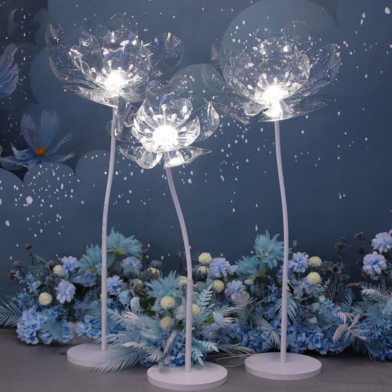 Amazon.com: BIEJUJX Giant Flowers for Wedding Decoration，5.9Ft Acrylic ...