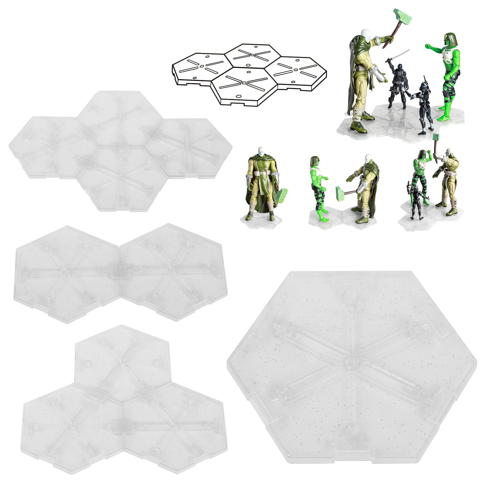 Amazon.com: DDUNG Action Figure Display Stands - Multi-Functional ...