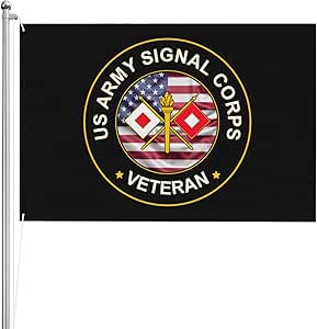 Amazon.com : US Army Signal Corps Veteran Premium 3ply Double-Sided ...