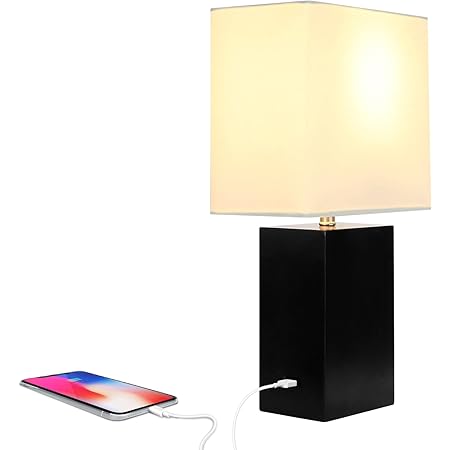 Brightech Mode LED USB Side Table & Desk Lamp – Modern Lamp for Bedroom ...