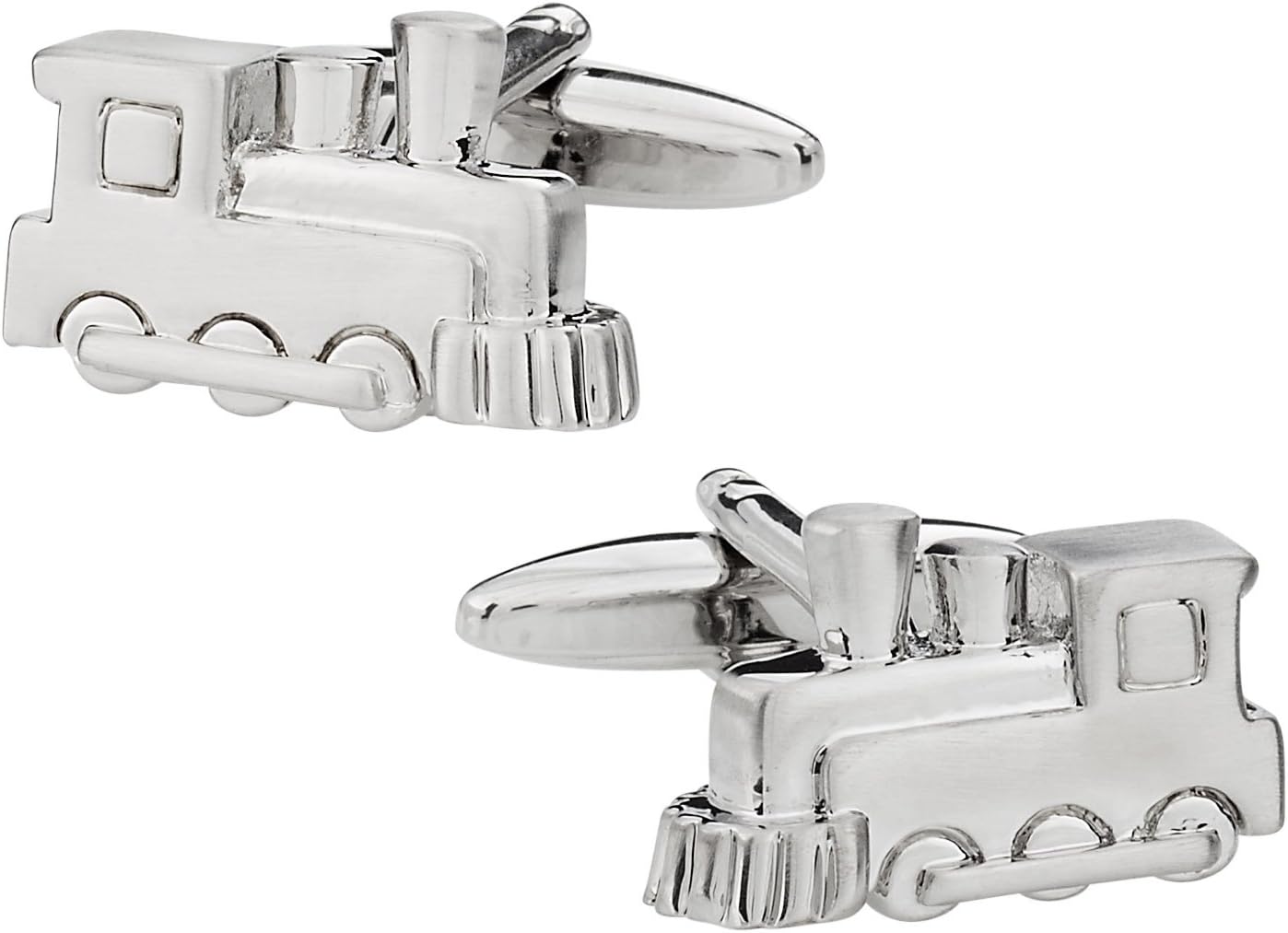 Amazon.com: Cuff-Daddy Simple Railroad Steam Train Cufflinks with ...