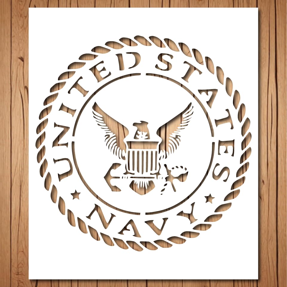 Amazon.com : US Navy Stencil | Reusable Navy Military Patriotic US Army ...