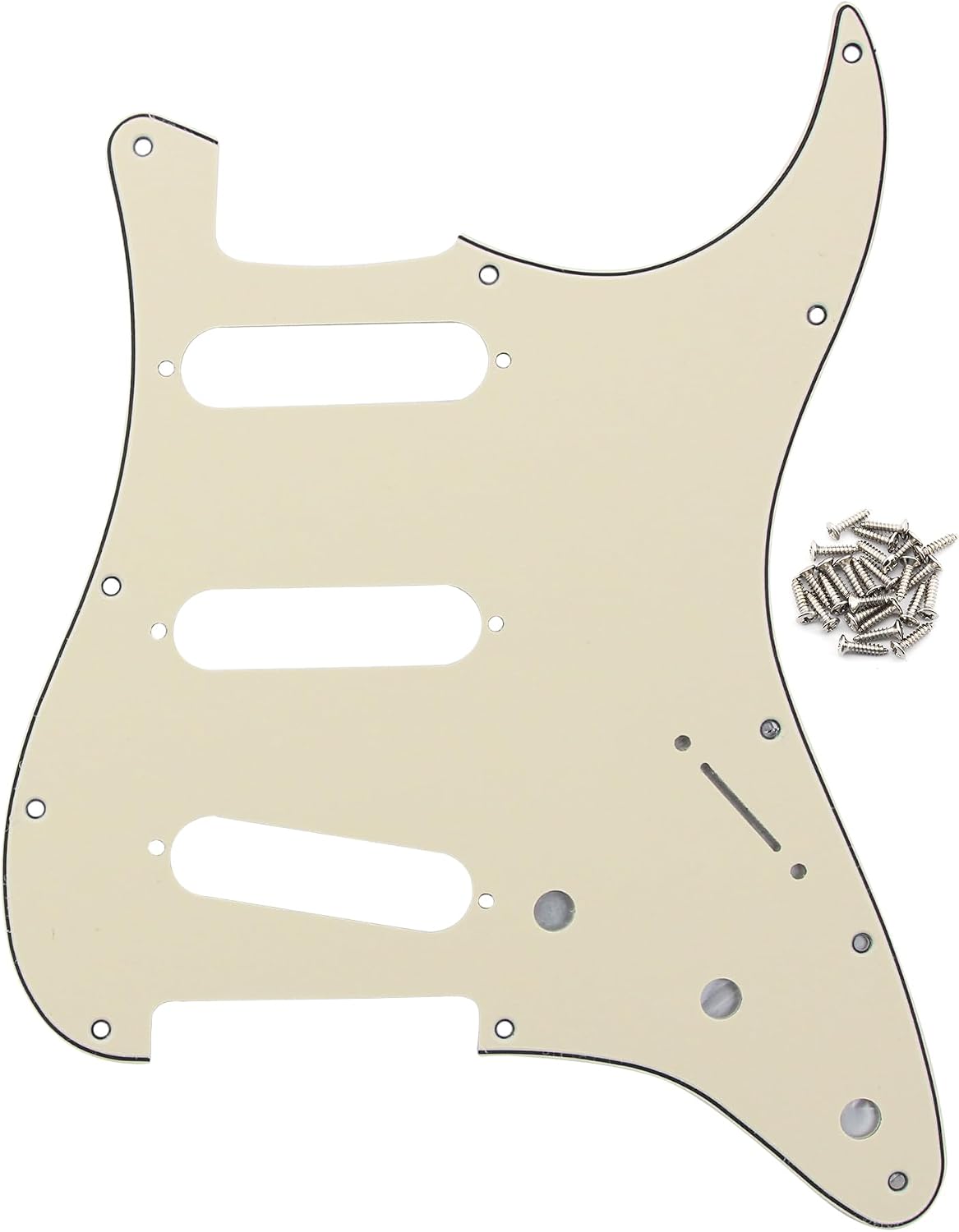 Amazon.com: FLEOR 11 Holes ST Style Pickguard SSS Guitar Pickguard Pick ...
