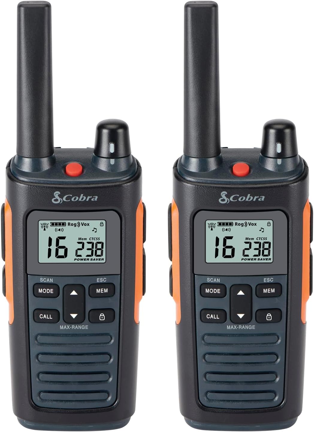 Cobra PX650 Professional Walkie Talkies (2-Pack) – PMR446 Rechargeable ...