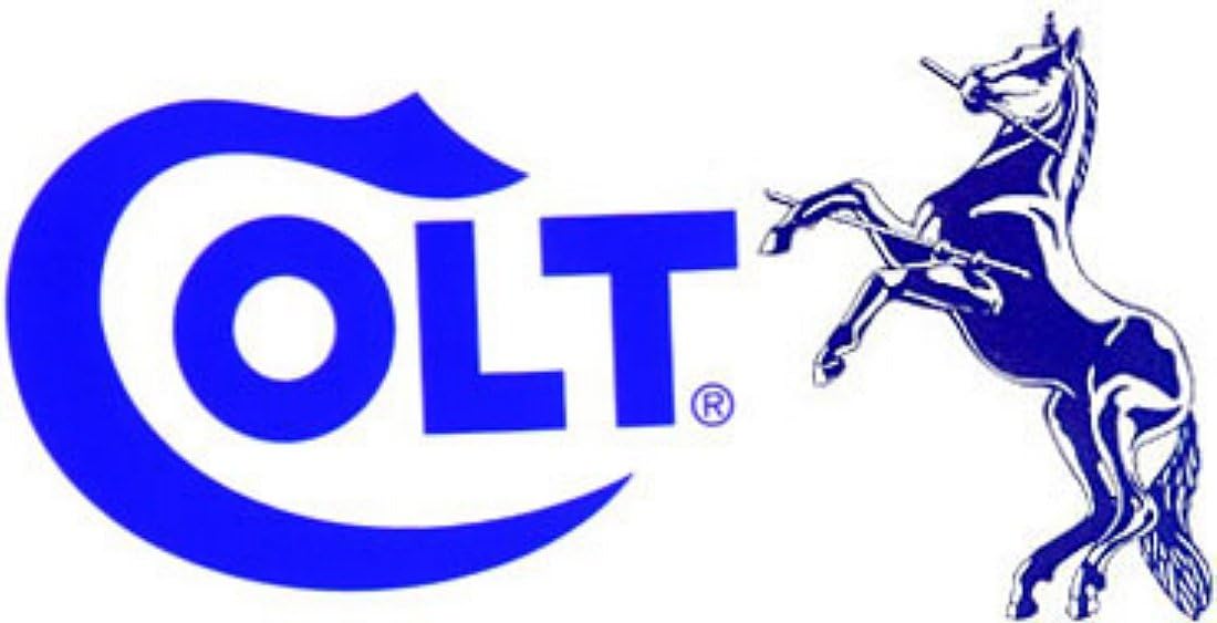 Amazon.com: Colt Firearms Horse Logo Blue Logo'd Full Color Window ...