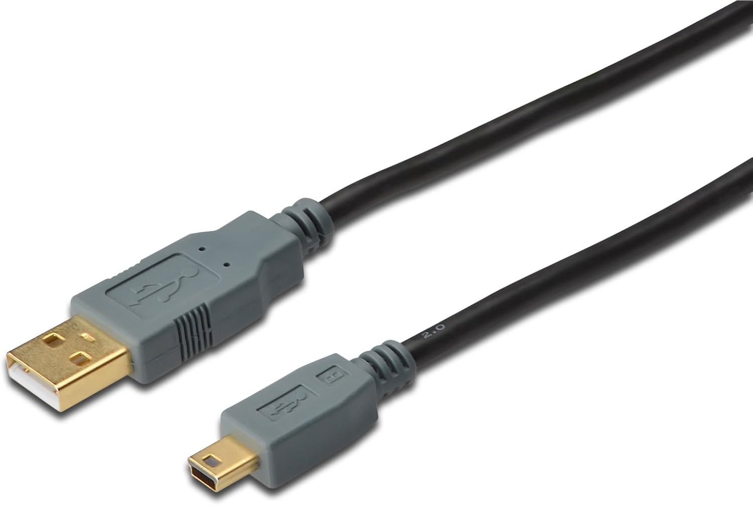 Amazon.com: Digitus 1m Length USB 2.0 A Male - Mini B Male Connection ...