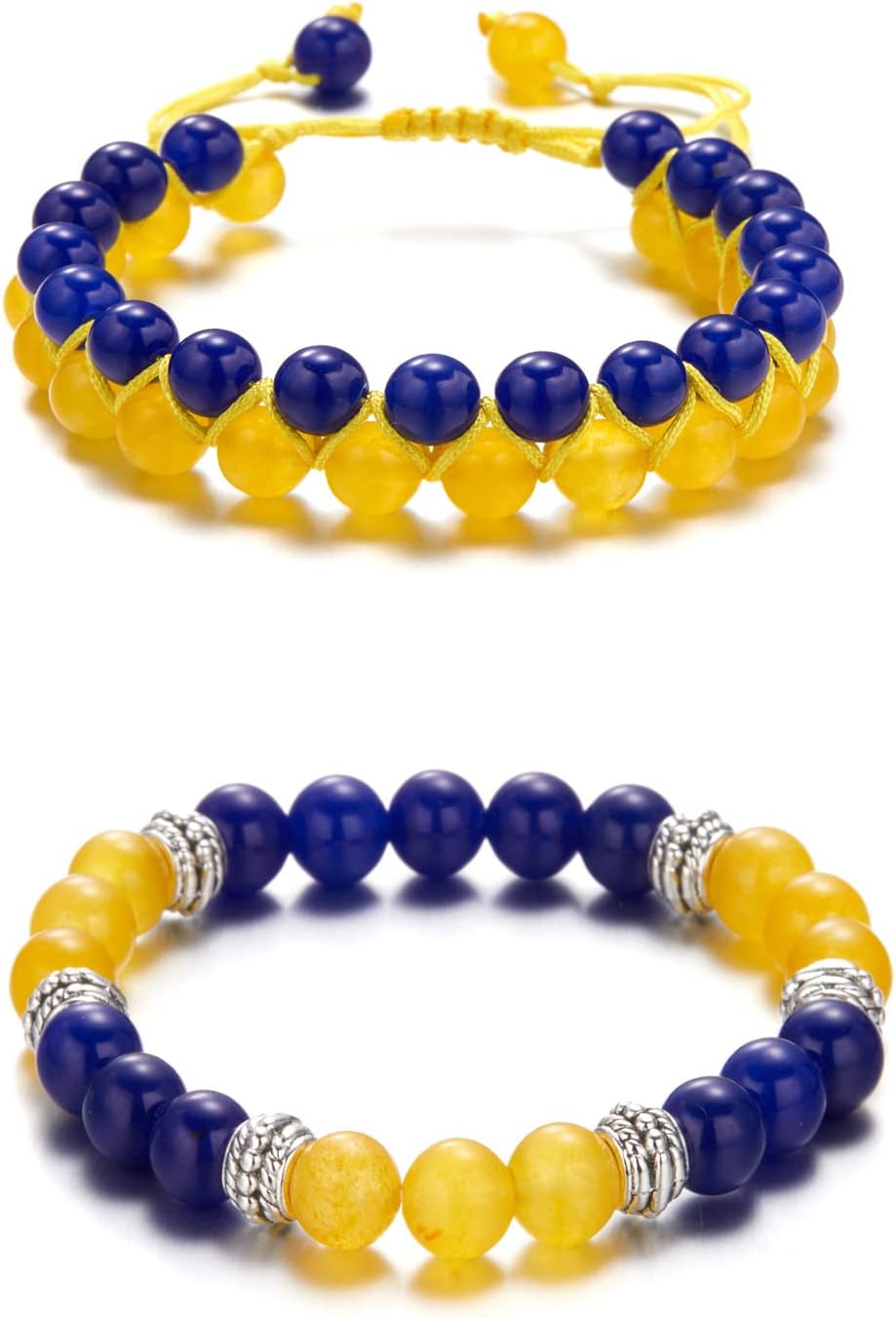 Amazon.com: Ukraine Bracelets Ukrainian Flag Style Hand Woven ...