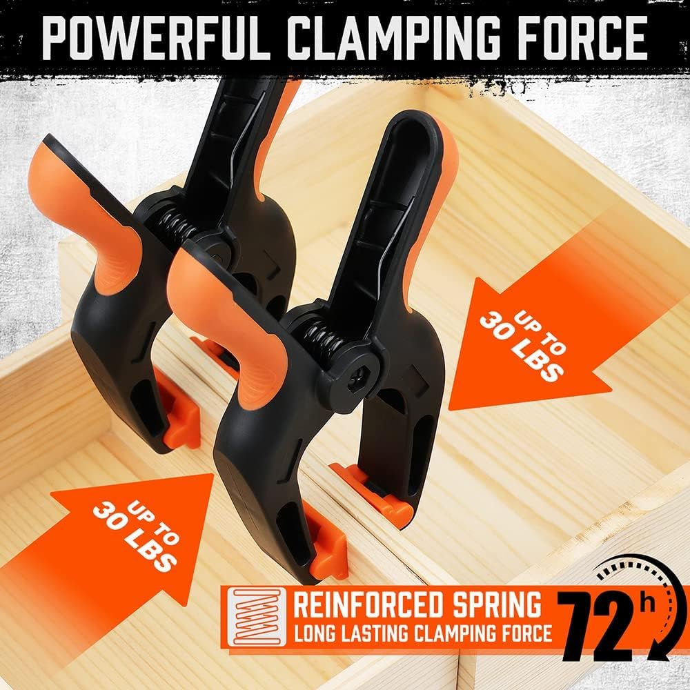 Snapklik.com : HORUSDY 4-Pack Spring Clamps Heavy Duty, 7-inch Large ...