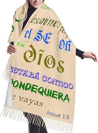 Beige Bible Verse Wrap Scarf Motivational Quotes Christian Scripture ...