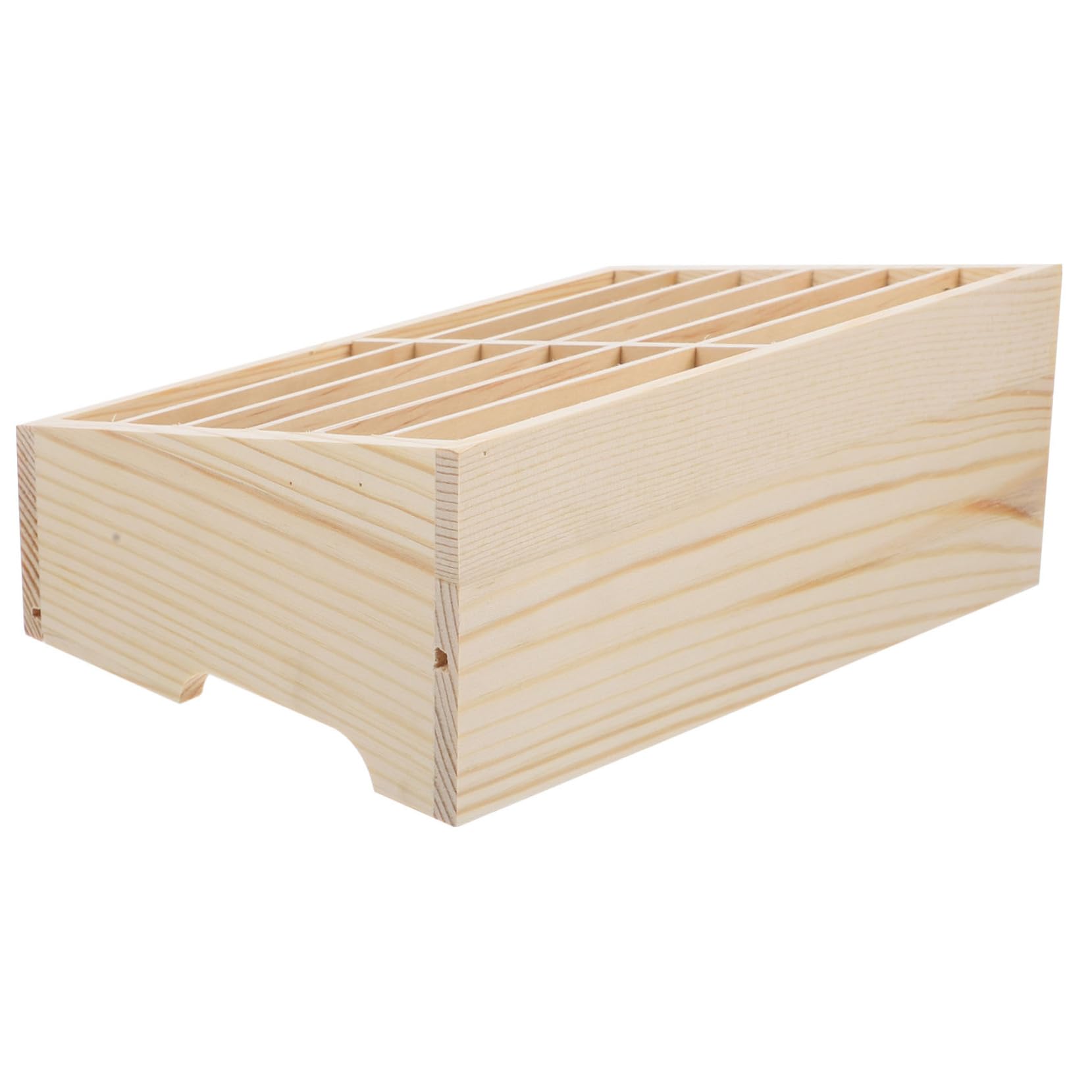 STOBOK Box Mobile Phone Storage Box Desktop Calculator Wooden Display ...