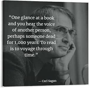 Amazon.com: TOYOCC Carl Sagan Astronomer Astrophysicist Quote Portrait ...
