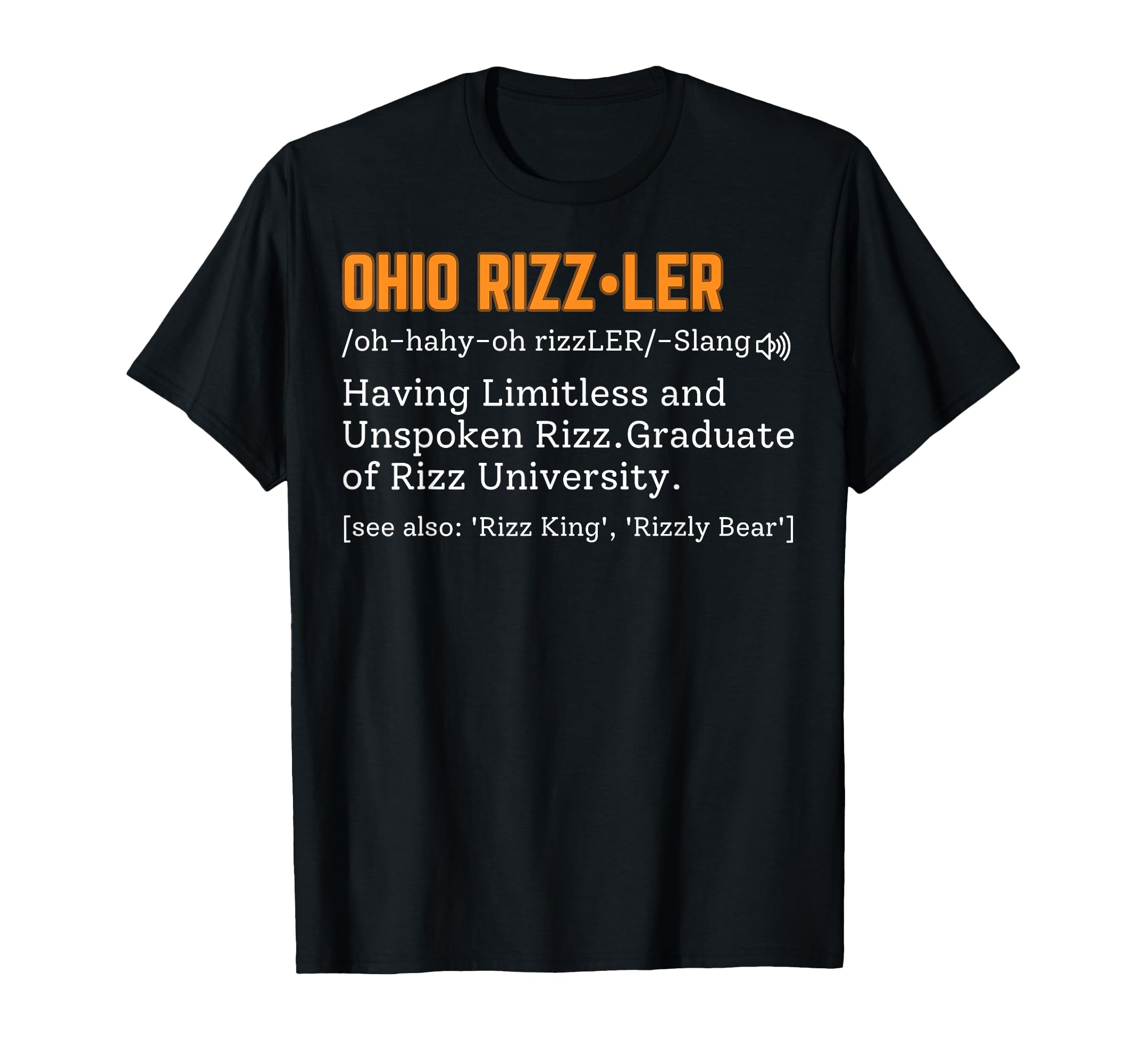 Amazon.com: Ohio Rizzler Nutrition Facts Meme Internet Memes Brainrot T ...