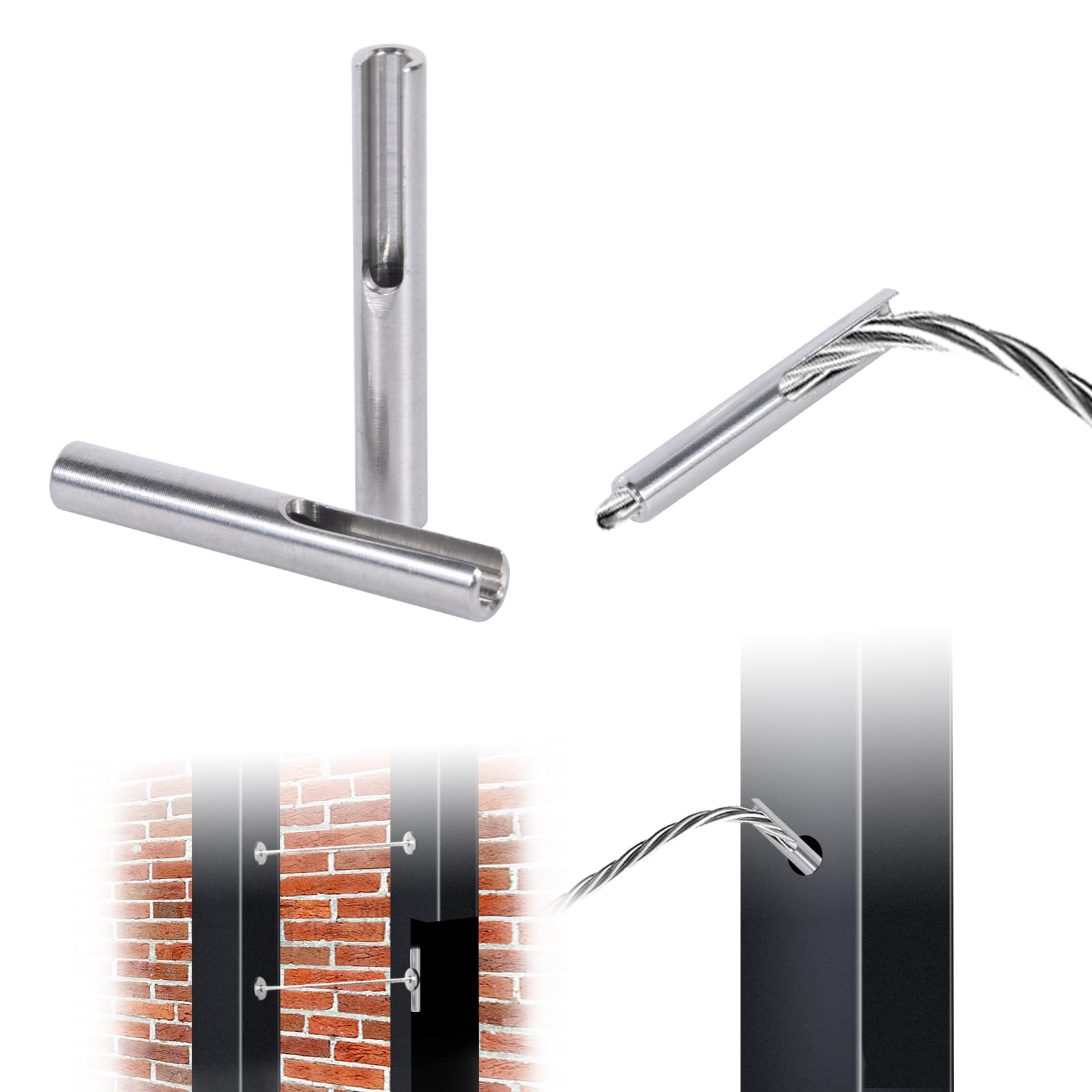 20 Pack Invisible Terminal Fixed End Toggle Anchor, Terminal Toggle ...