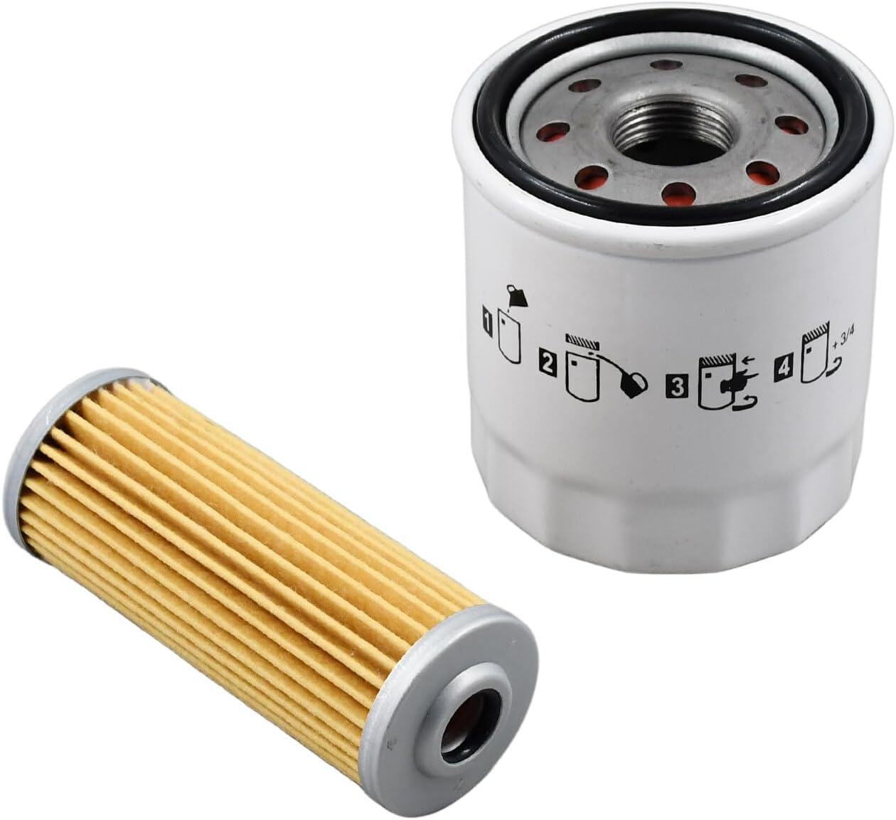 Amazon.com: DVPARTS Filter Kit Fuel and Oil Filter M806418 MIU804763 ...