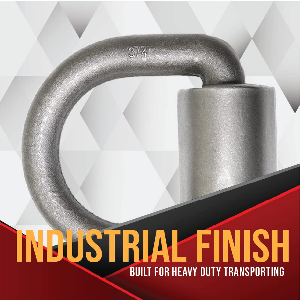 Snapklik.com : Boxer 3/4” Weld-On Heavy Duty Forged D Rings
