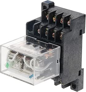 Amazon.com: YXQ DC 24V Coil Electromagnetic Power Relay 14Pin 4P4T ...