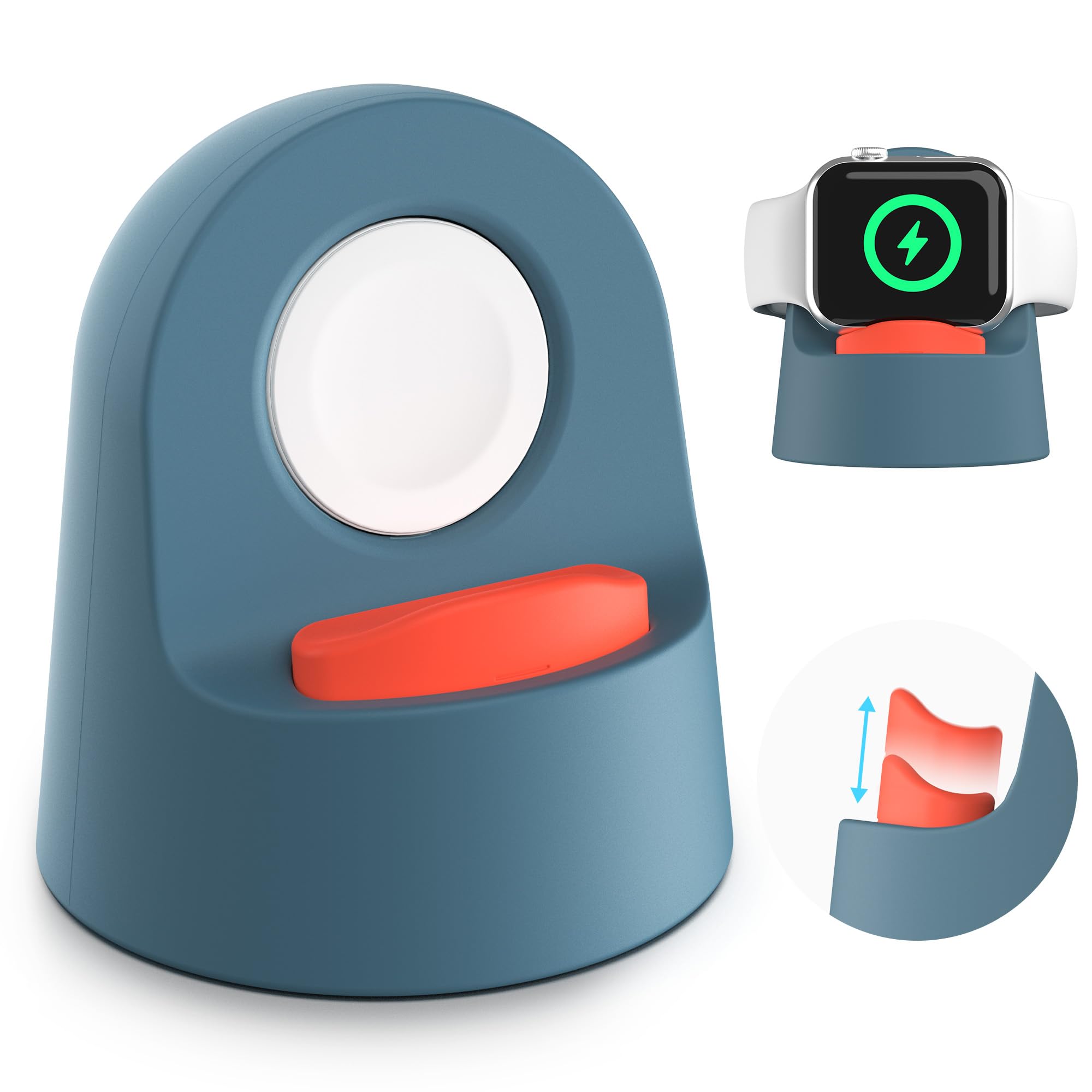 Amazon.com: Sinjimoru Universal Apple Watch Charger Stand - Height ...