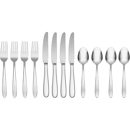 Amazon.com: Oneida 895271 Mooncrest 12 Piece Everyday Flatware Set ...